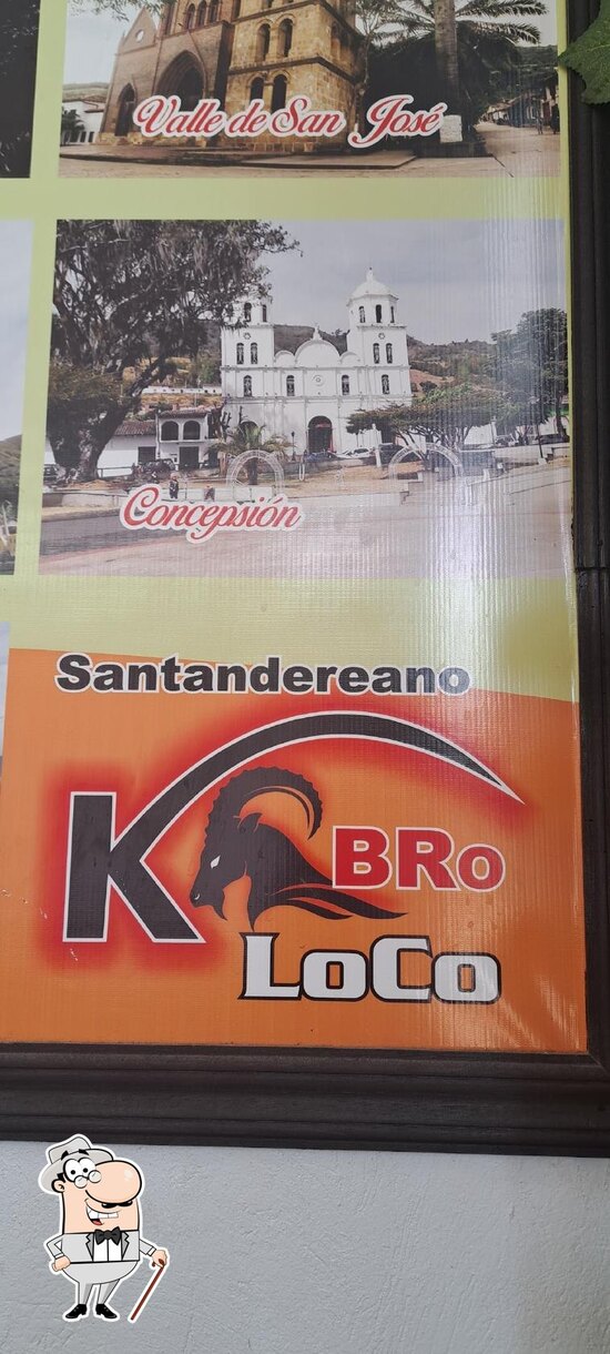 Menu at Kabro Loco restaurant, Bogotá