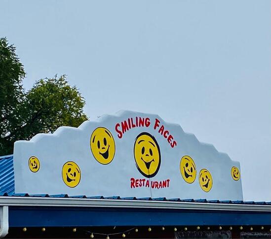 Menu at Smiling Faces Restaurant, Las Vegas