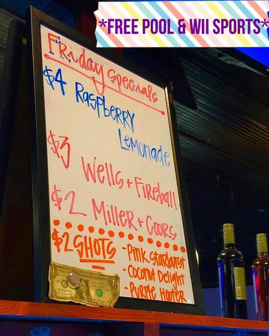 Menu at Downtown 412 pub & bar, Guntersville