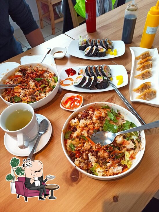 Menu at Pan KimBap restaurant, Kraków