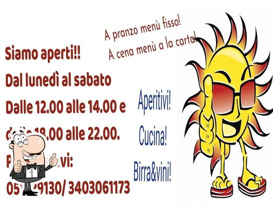 Menu da La Taverna di Pietro ristorante, Sala Bolognese