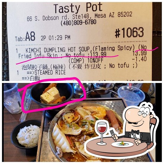 Tasty pot 味鼎小火锅, Mesa - Restaurant menu, prices and reviews