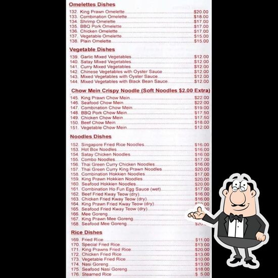 Secret Harbour Chinese Restaurant in Secret Harbour - Restaurant menu ...
