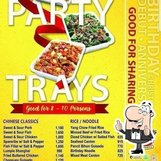 Menu at Hap Chan restaurant, Pasay, GXHQ+HW4