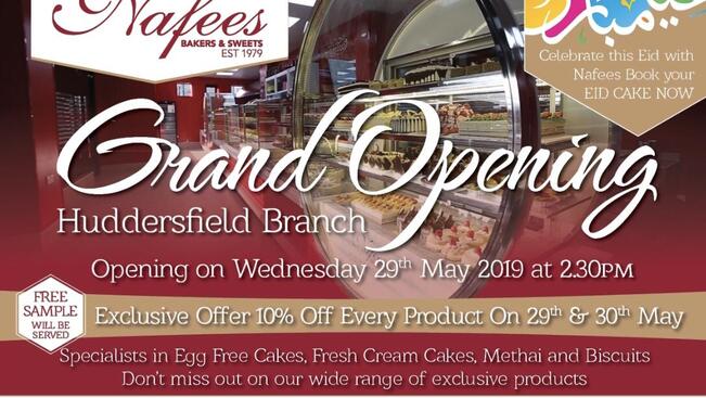 Menu at Nafees Bakers & Sweets Huddersfield, Huddersfield