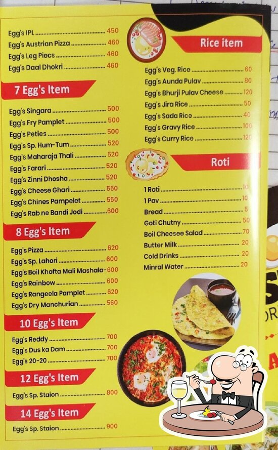 The Eggsy Corner, Ahmedabad - Restaurant menu, prices and reviews