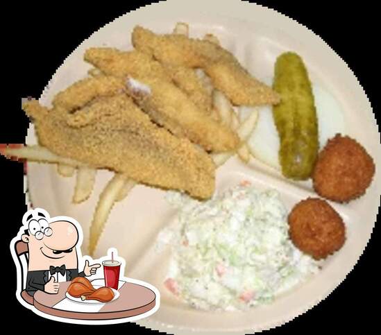 Menu at Fred's Fish House restaurant, Mammoth Spring