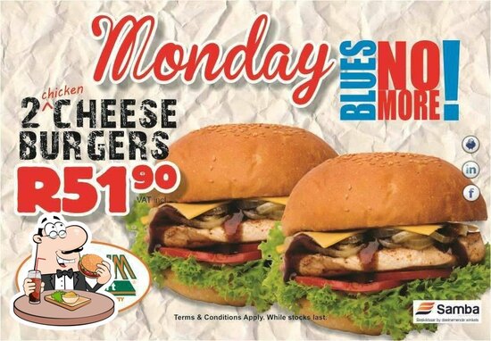 Menu at Stadium Fast Foods, Kimberley