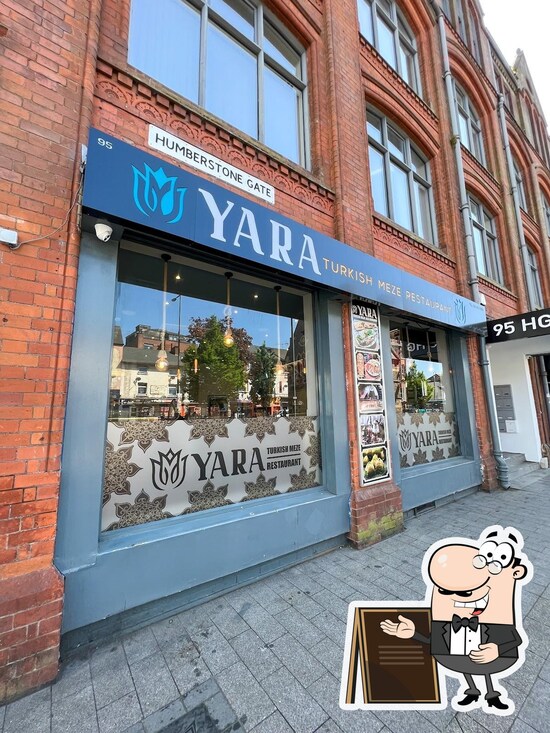 Menu at Yara Restaurant, Leicester