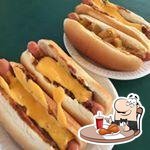 Menu at Hank's Franks restaurant, Lodi