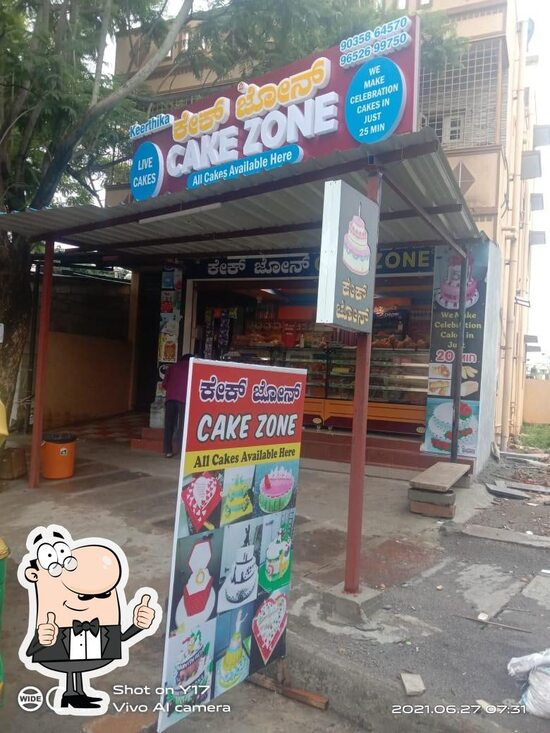 Menu at Cake zone, Bengaluru, bus stop