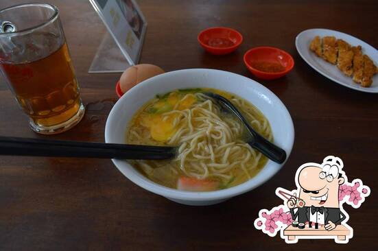 Menu at Hashirama Ramen restaurant, Salatiga