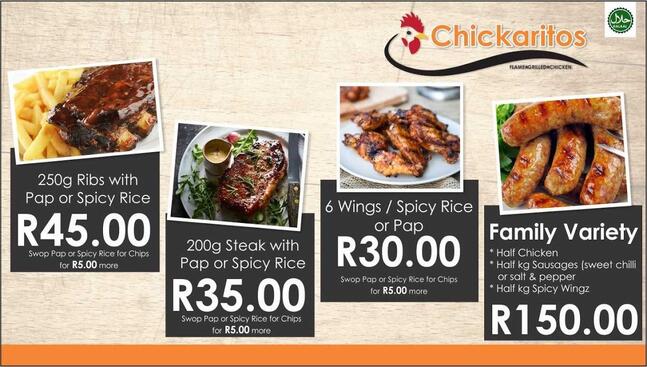 Chickaritos Gillview restaurant, Johannesburg - Restaurant menu and reviews