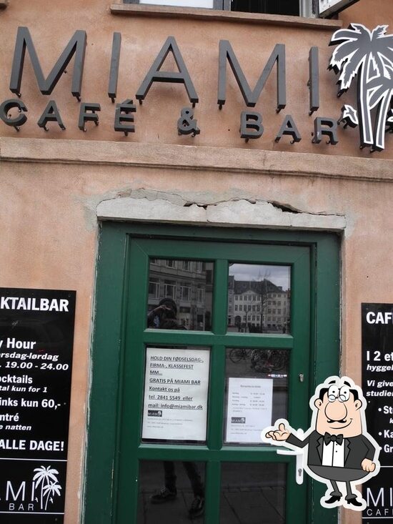 Menu at Miami Bar, Copenhagen