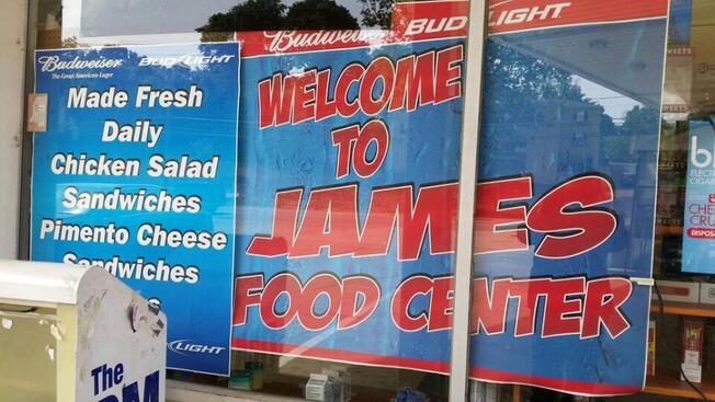 Menu at James Food Center restaurant, Oxford, 505 E Jackson Ave
