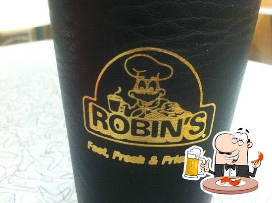 Menu at Robin's Donuts cafe, Bonavista
