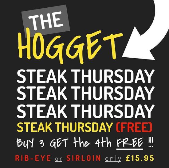 Menu at Hogget Hook Basingstoke pub & bar, Hook