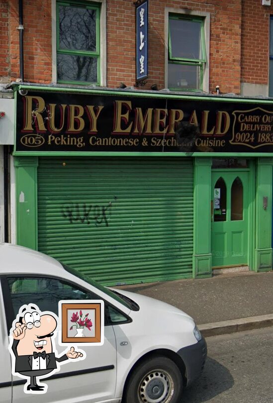 Menu at Ruby Emerald restaurant, Belfast