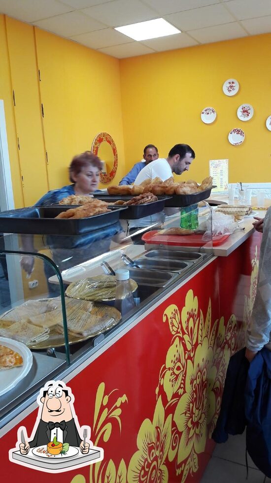 Menu at Karavan cafe, Bratsk