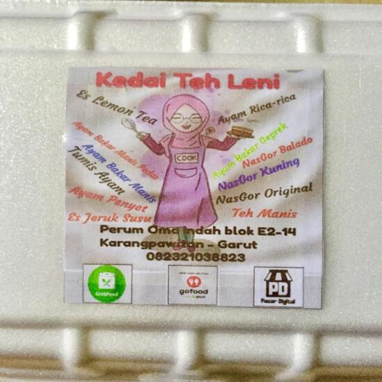 Menu at KEDAI TEH LENI restaurant, Garut, Blk. E2 No.14