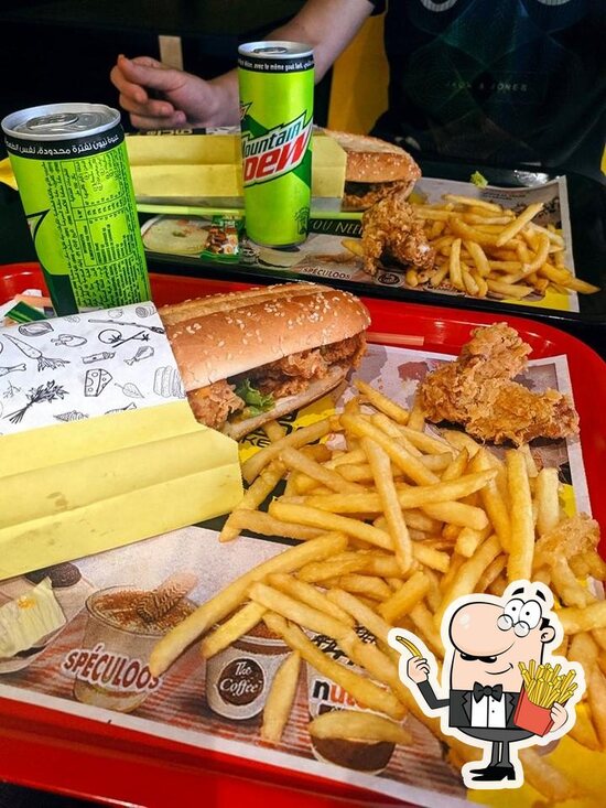 Menu at Bling bling chicken restaurant, Rabat