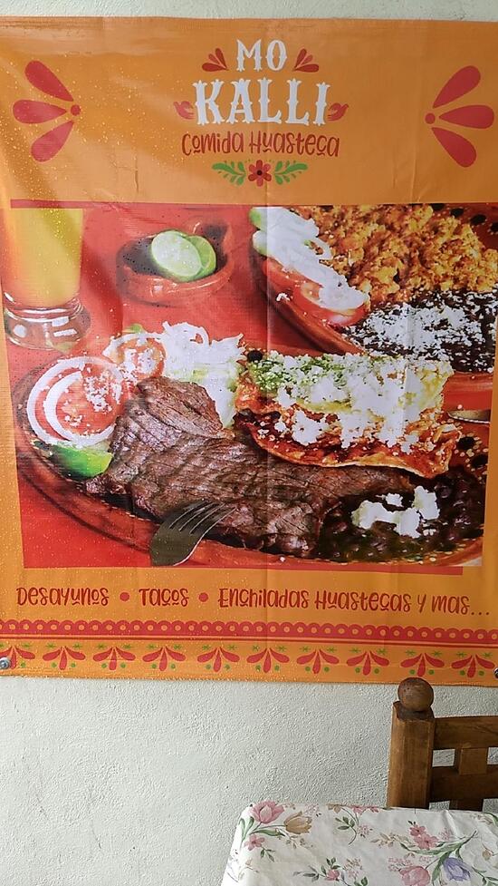 Menu at MO KALLI "Comida Huasteca" restaurant, Pachuca