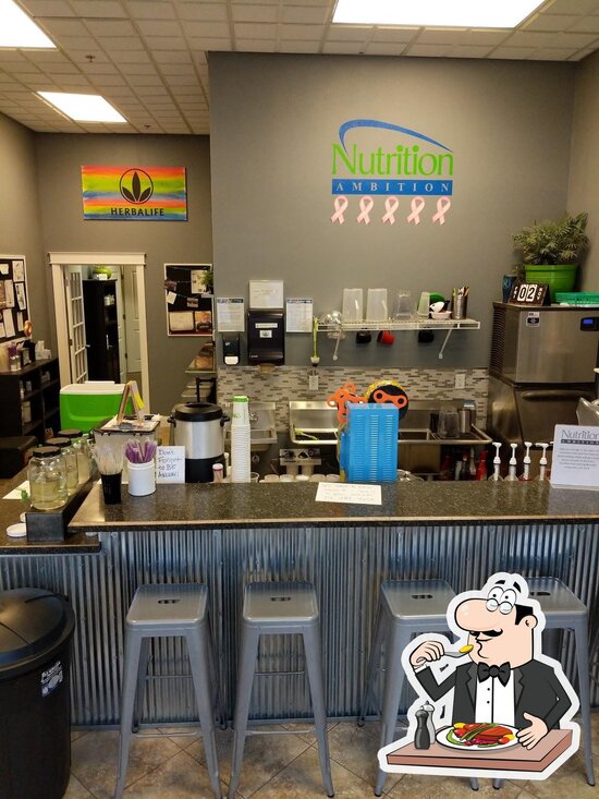 Menu at Nutrition Ambition cafe, Bismarck