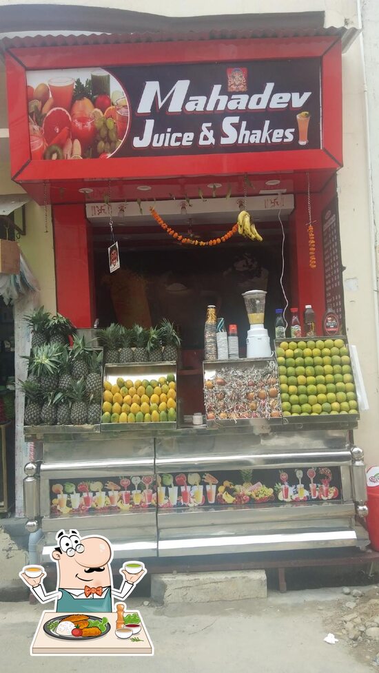 Menu at Mahadev juice corner, Moradabad