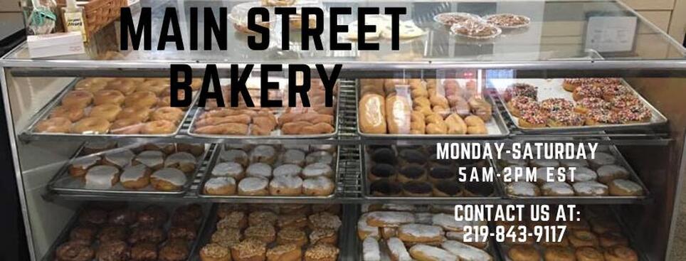 Menu at Main Street Bakery, Medaryville