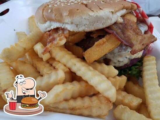 Carta de barbacoa Rush Burger, Rialto