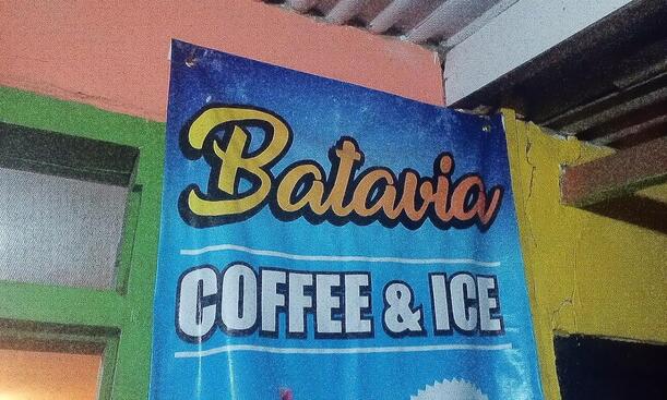 Menu at Batavia Ice Cream cafe, Malang