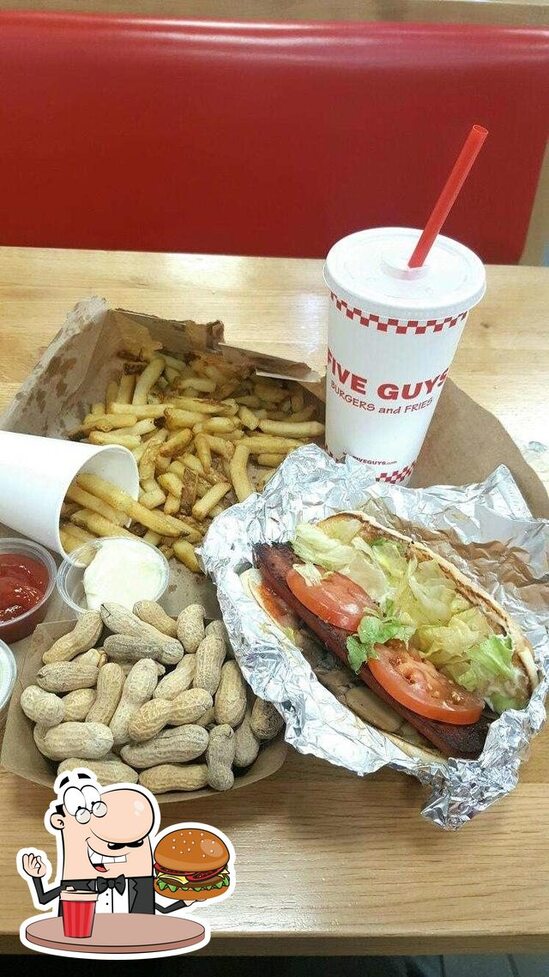 Menu at Five Guys restaurant, Abu Dhabi, Abu Dhabi Marina Mall
