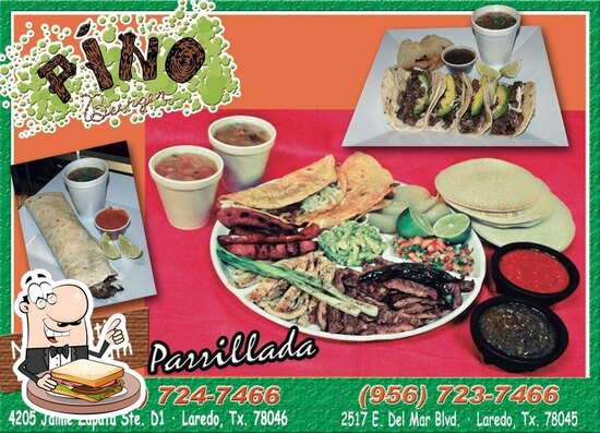Menu at Pino Burger restaurant, Laredo, Jaime Zapata Memorial Hwy Suite D1