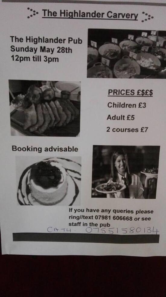 Menu at The Pennsylvania pub & bar, Neath