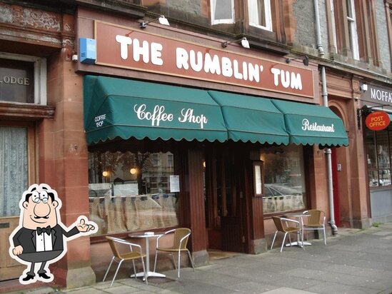 Menu at Rumblin Tum cafe, Moffat