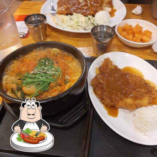 Menu at Fusion Korean Katsu House restaurant, Seoul, 21 Myeongdong 7-gil