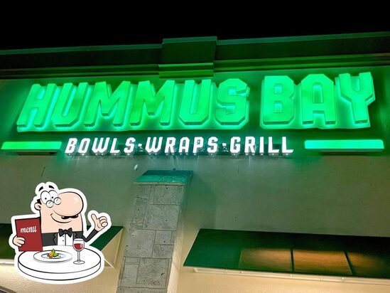 Menu at Hummus Bay restaurant, Bradenton