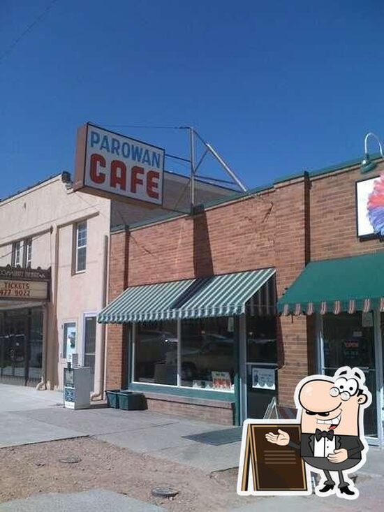 Menu at Parowan Cafe, Parowan