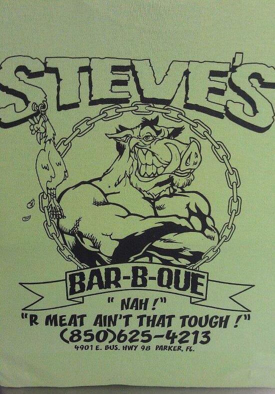 Menu at Steve's BBQ, Springfield