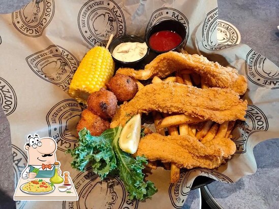 Menu at Razzoo's Cajun Cafe, College Station