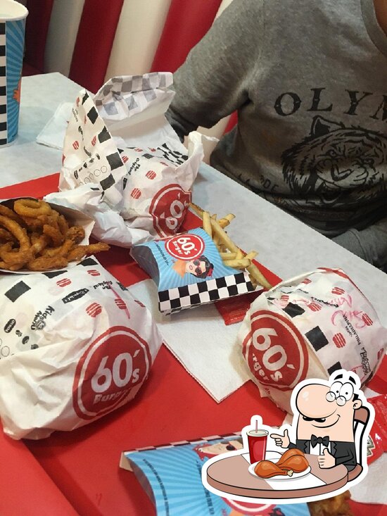 Menu at Sixties Burger restaurant, Mexico City, Eje 1 Nte. 259