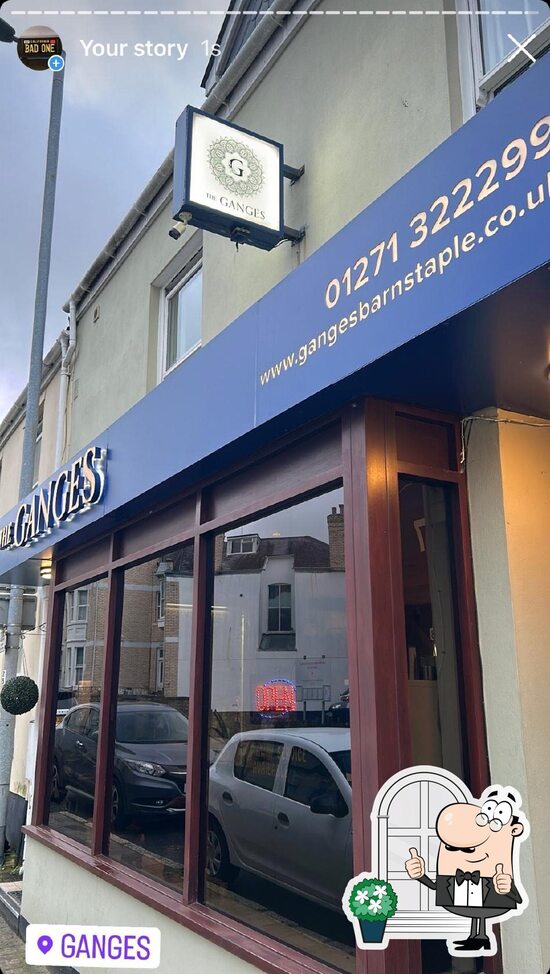 Menu at The Ganges restaurant, Barnstaple