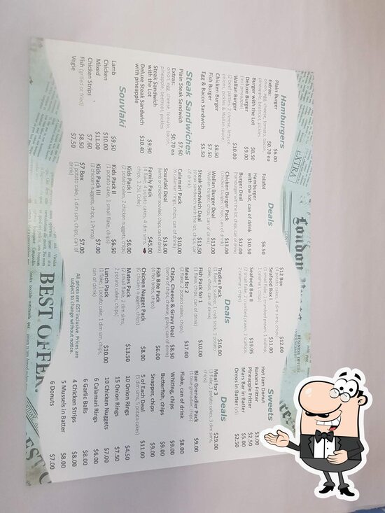 Menu at Wallan Fish & Chips fast food, Wallan