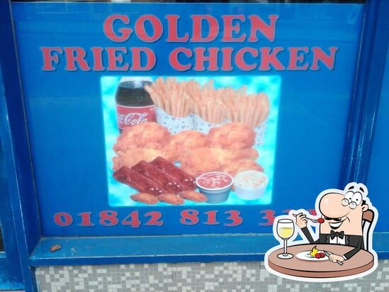 Menu at Golden Fried Chicken restaurant, Brandon