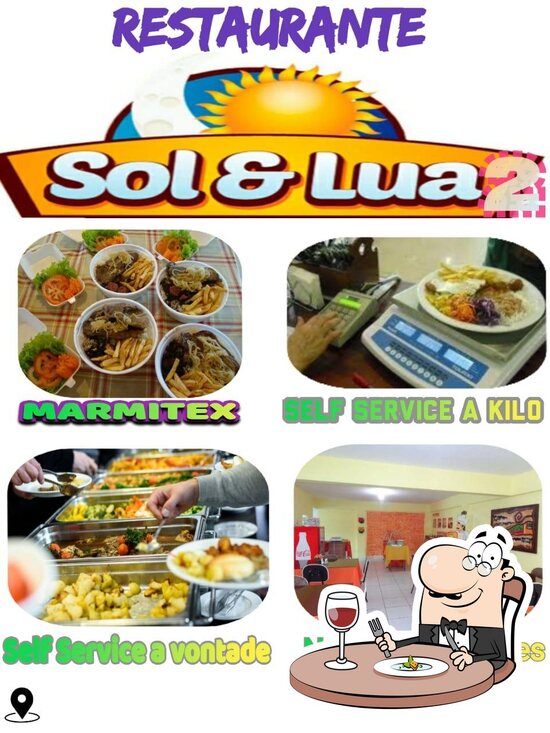 Menu em Sol e lua 2 restaurante, Seabra