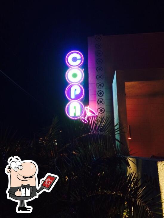Menu at Copa Nightclub, Palm Springs