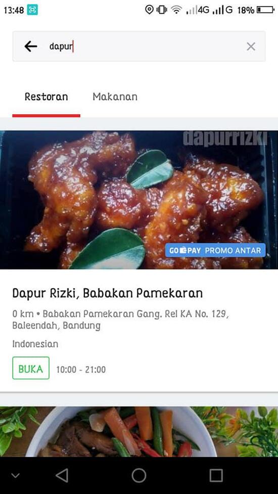 Menu at Dapur Rizki, Baleendah