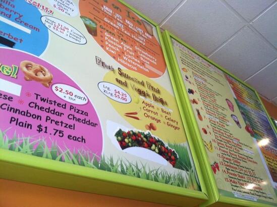Paradise Juice Cafe & Yogurt in Azusa - Restaurant menu