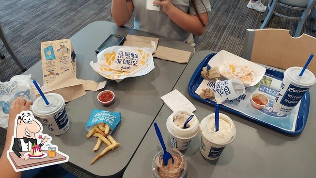 Menu at Culver’s fast food, Rogers