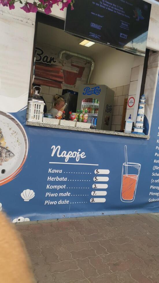 Menu at RaBARbar, Sarbinowo